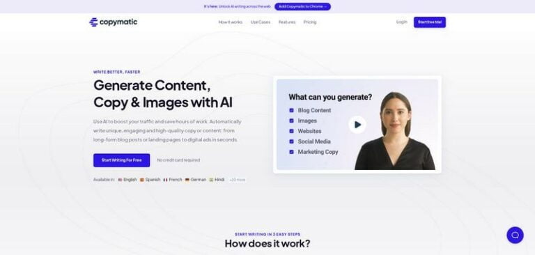 Copymatic AI Copywriting Software | RobotTools.AI