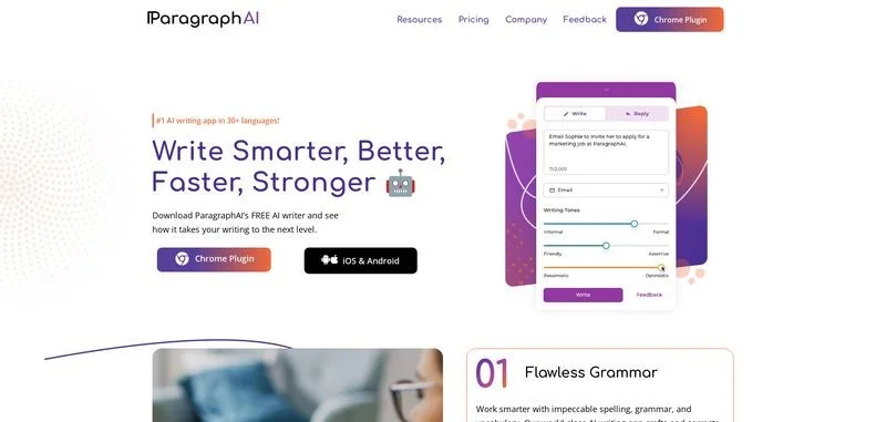 ParagraphAI AI Copywriting Software | RobotTools.AI
